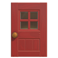 File:Red Windowed Door (Rectangular) NH Icon.png - Animal Crossing Wiki - Nookipedia
