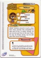138 Weber (Animal Crossing-e) - Animal Crossing Wiki - Nookipedia