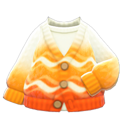 Orange hotel cardigan (New Horizons) - Animal Crossing Wiki - Nookipedia