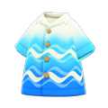 Blue hotel aloha shirt (New Horizons) - Animal Crossing Wiki - Nookipedia