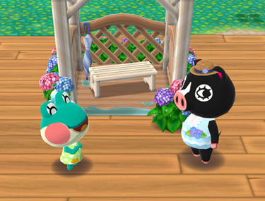Lily and the Rainbow Hydrangea - Animal Crossing Wiki - Nookipedia