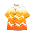 Orange hotel aloha shirt (New Horizons) - Animal Crossing Wiki - Nookipedia